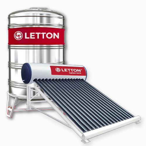 Combo Máy Nước Nóng NLMT LETTON 160L + Bồn Nước Inox 500L - Thiết bị vệ ...